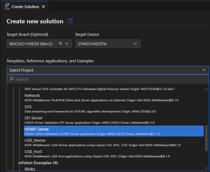 CMSIS-Driver Validation: USART Server